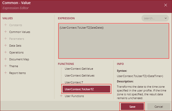 Time Zone Setting | Wyn Documentation